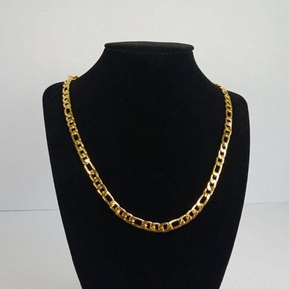 Boutique | Jewelry | 2 Womens 8k Gold Chain Link Necklace 20in Figaro ...